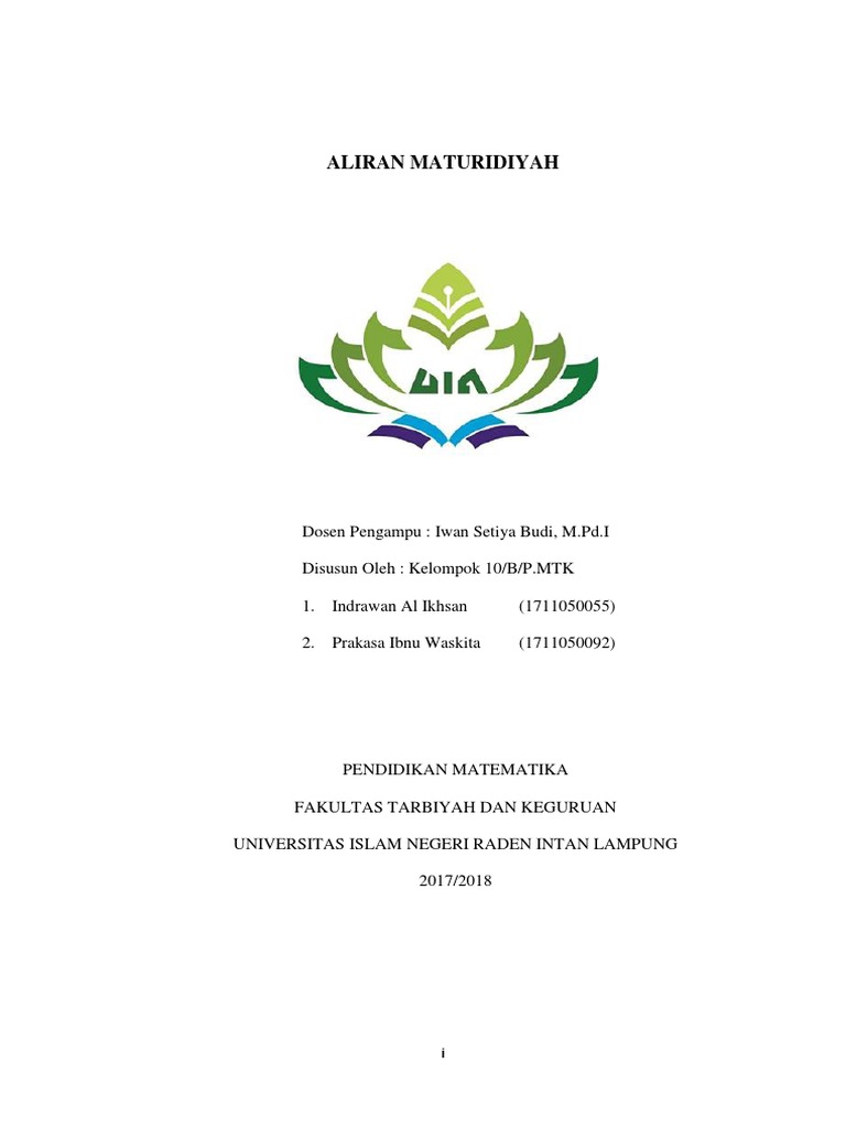 Sejarah dan Ajaran Aliran Maturidiyah | PDF