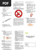 Triptico - Primeros Auxilios | PDF | Reanimación cardiopulmonar | Presión sanguínea