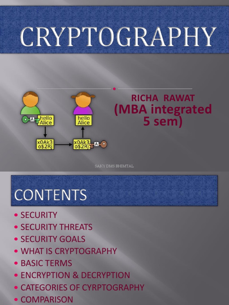 (MBA Integrated 5 Sem) : Richa Rawat | PDF | Cryptography | Key ...