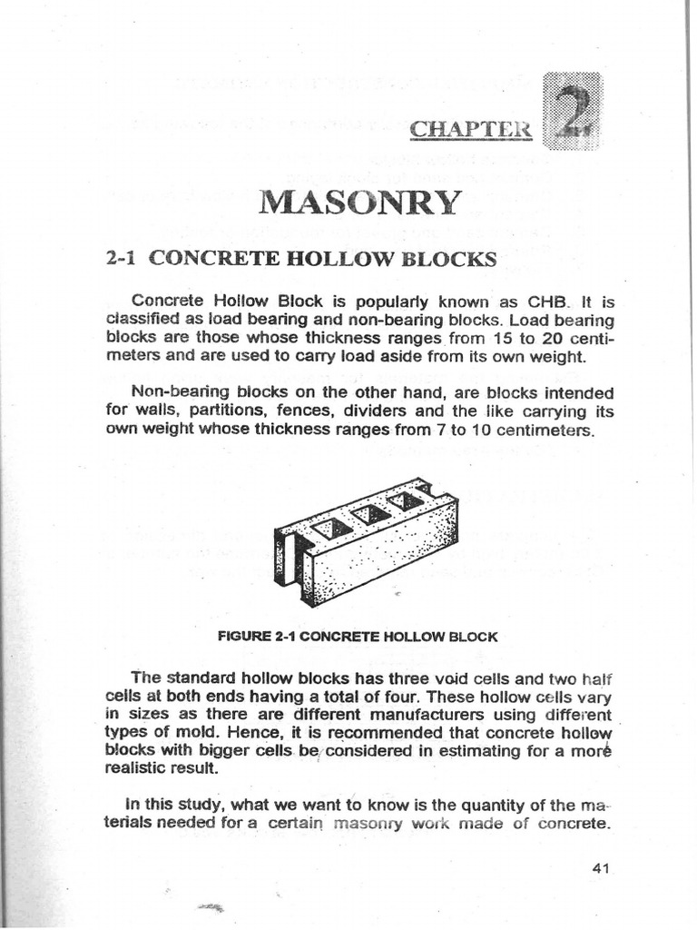 Estimating - Masonry | PDF