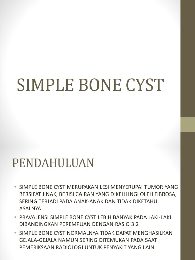 Simple Bone Cyst | PDF