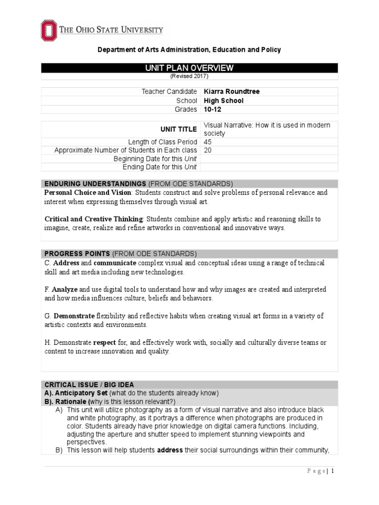 Acuff Lessonplan Kroundtree Final | PDF | Narrative | Social Media