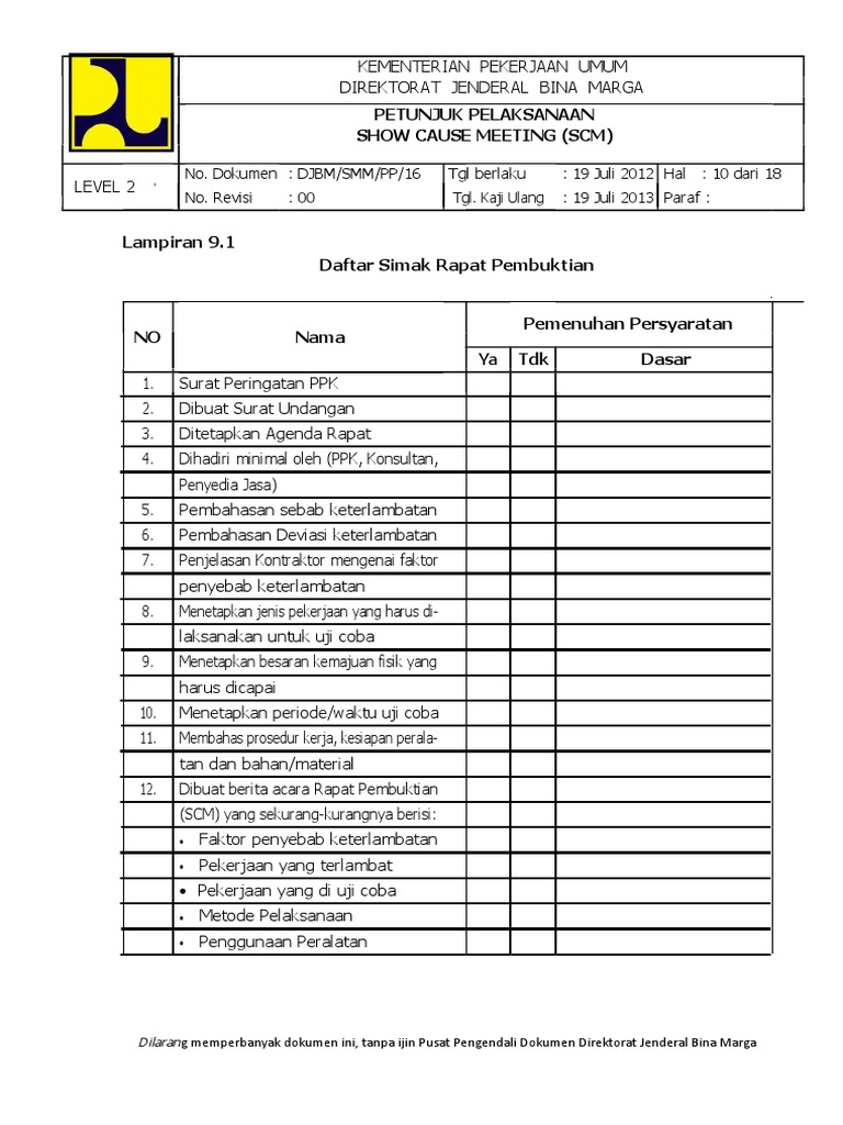 Contoh Lampiran SCM | PDF | Teknologi & Rekayasa