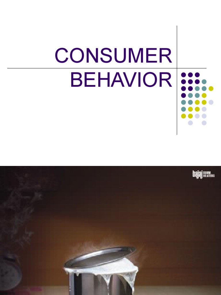 Consumer Behaviour Module 1 | PDF | Marketing | Consumer Behaviour