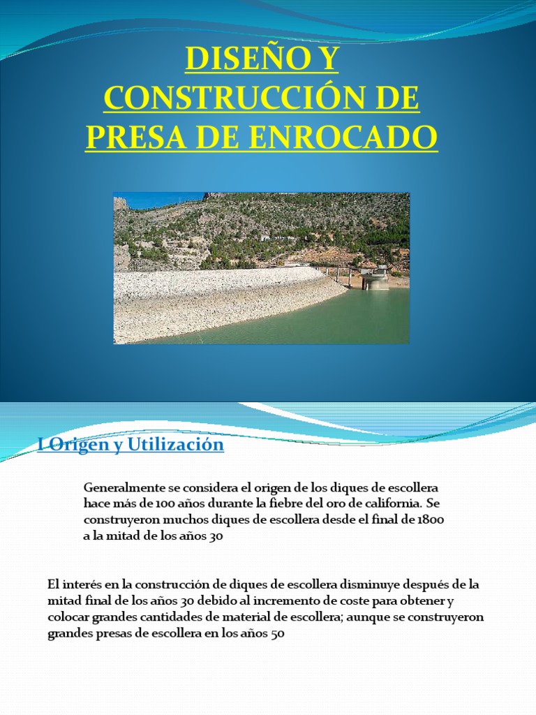 Presas de Enrocado | PDF | Represa | Dique