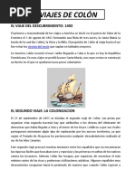 Resumen de Los 4 Viajes de Cristóbal Colón | PDF | Cristobal colon ...