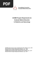 ACGME Requirements for Obstetrics/Gynecology | PDF | Medical Education ...