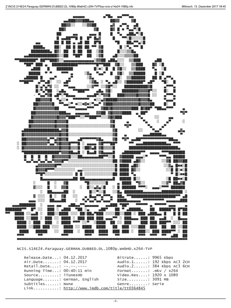 TVP Ncis S14e24 1080p | PDF | Media Technology | Information And ...