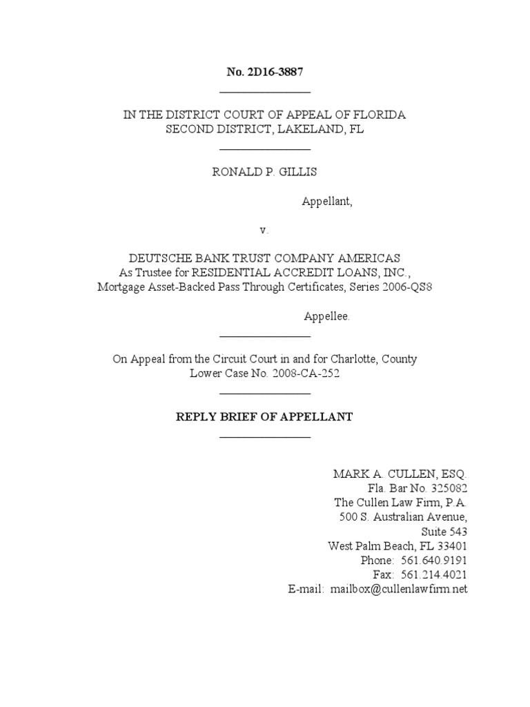 2017 1121 Reply Brief | Pleading | Complaint | Free 30-day Trial | Scribd