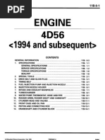 Mitsubishi 4GXX (4G13, 4G92, 4G93, 4D68) Engine Manual PDF | PDF