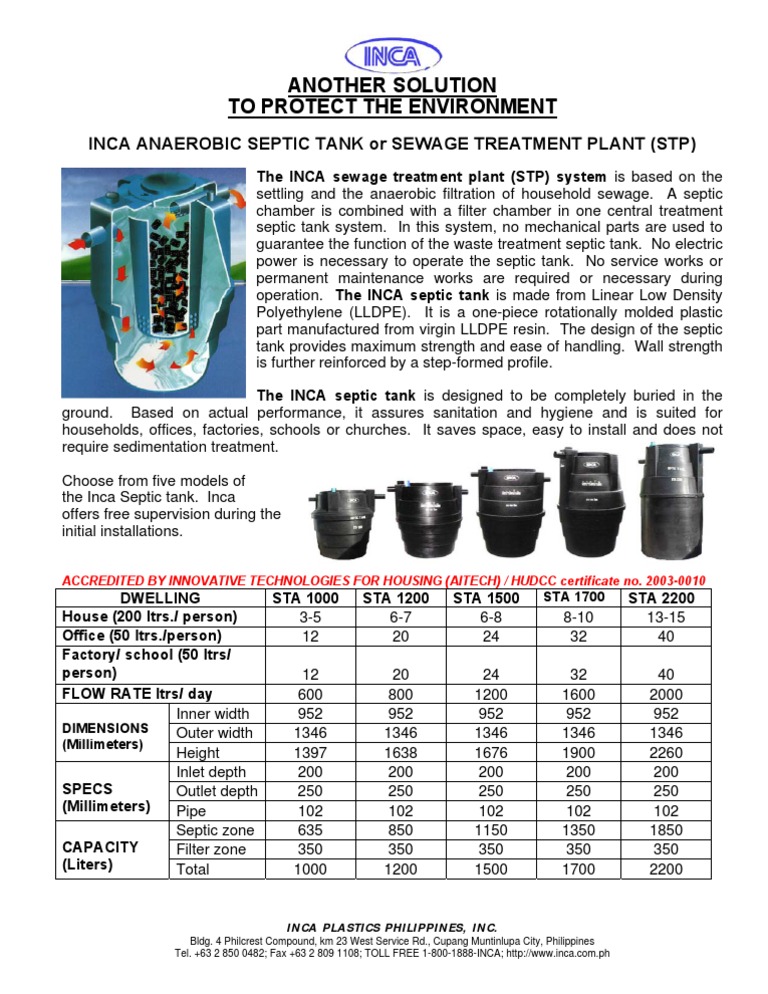 Septic Tank Capacity | PDF | Septic Tank | Sewage Treatment