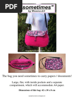 Purse Pattern | PDF | Seam (Sewing) | Sewing