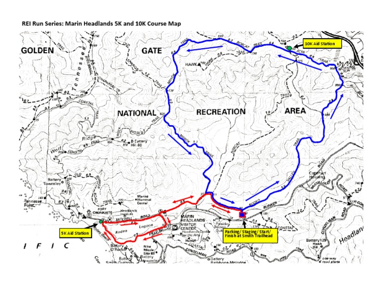REI Sufferfest 10K Trail Run Course Map | PDF
