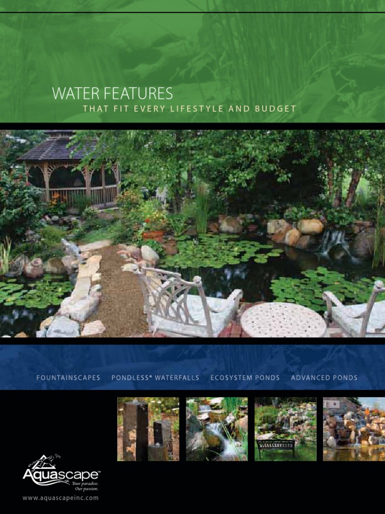 Intro To Water Features Brochure | PDF | Pond | Gardens