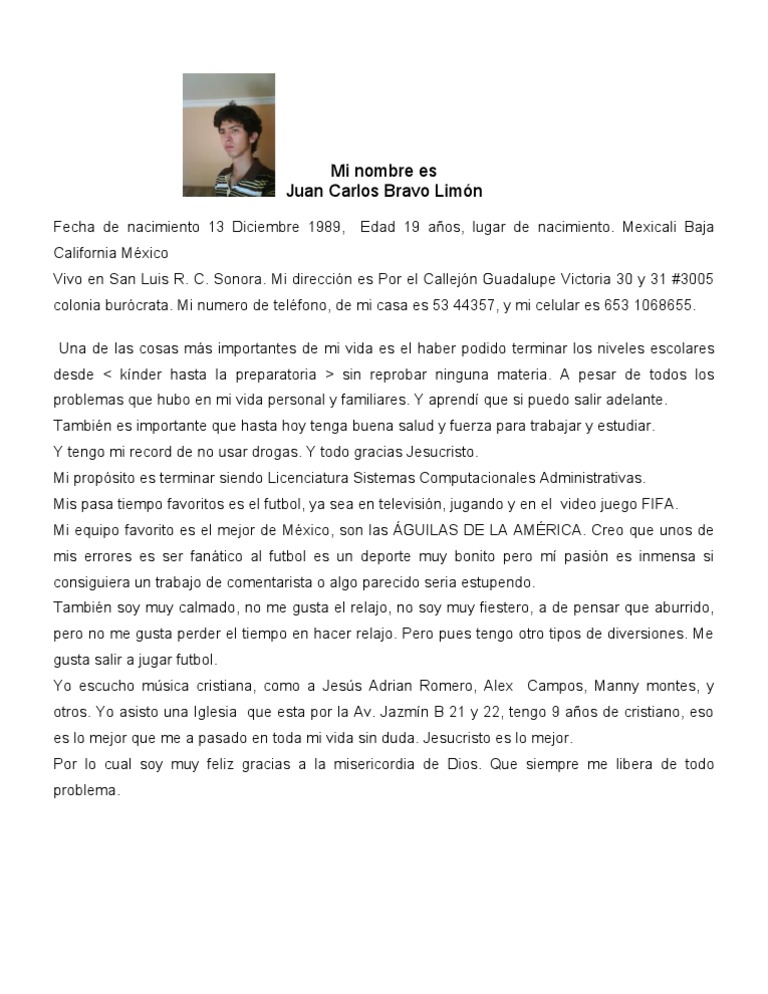 Semblanza Personal | PDF