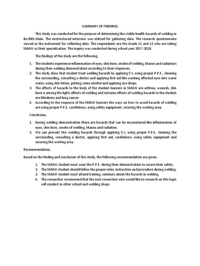 Summary of Findings | PDF