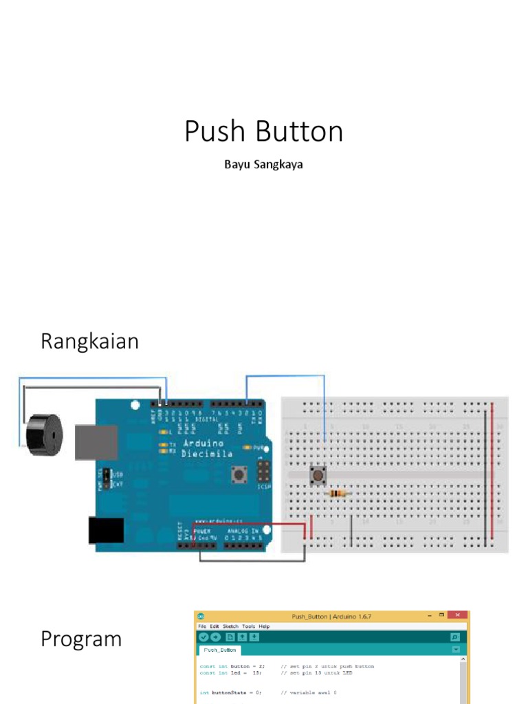 Push Button Circuit Design | PDF