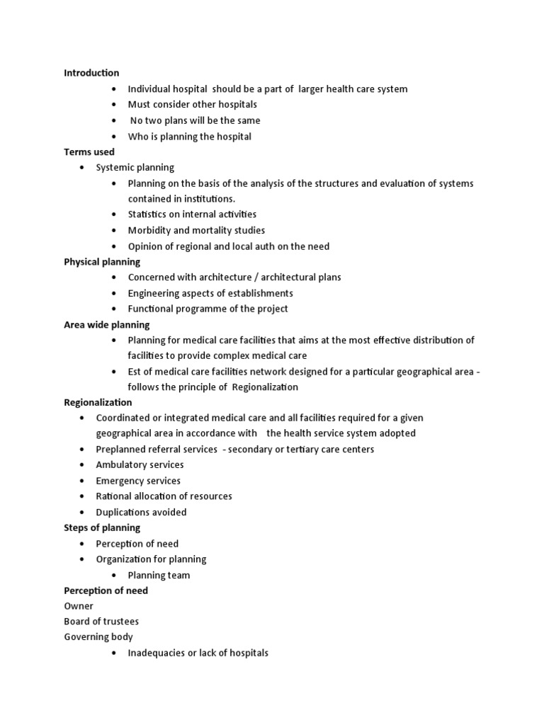 Planning and Design | PDF | Architect | Health Care