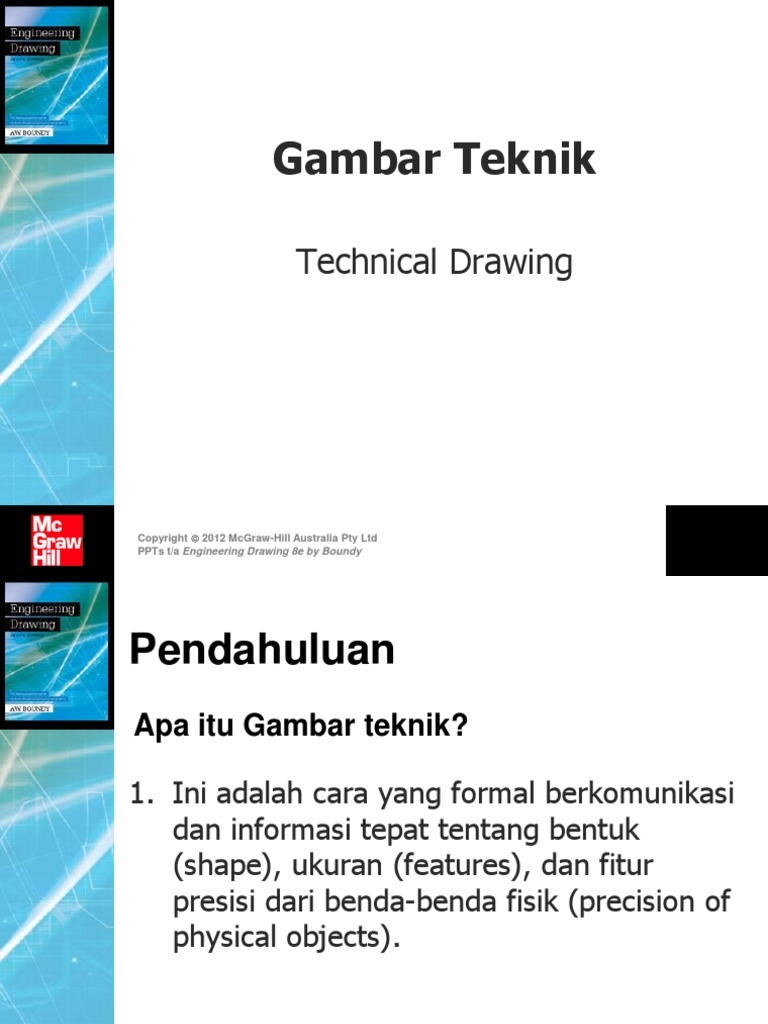Gambar Teknik 1 PDF | PDF | Technical Drawing | Geometry