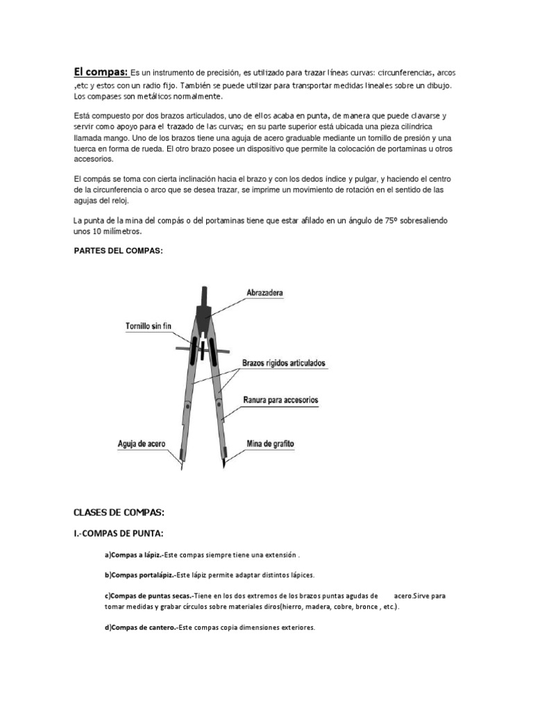 Guía Completa de Compases y Plantillas | PDF | Lápiz | Science