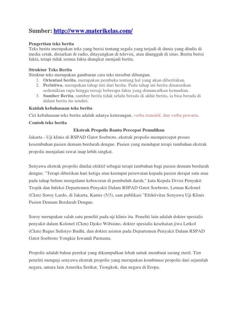 Teks Berita | PDF