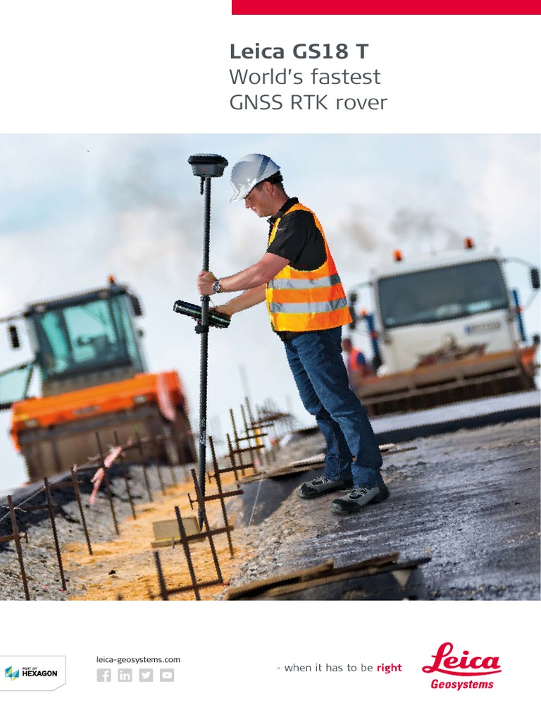 Leica GS18T Brochure | PDF | Surveying | Computing