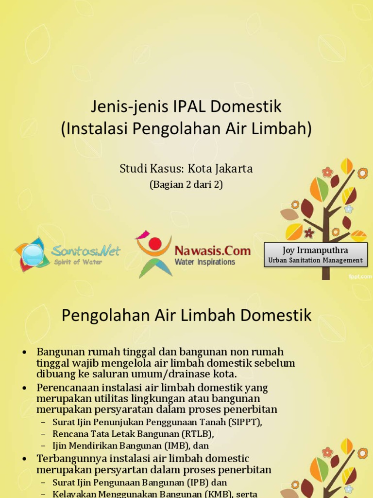 Jenis Jenis Ipal Domestik | PDF | Griya & Taman
