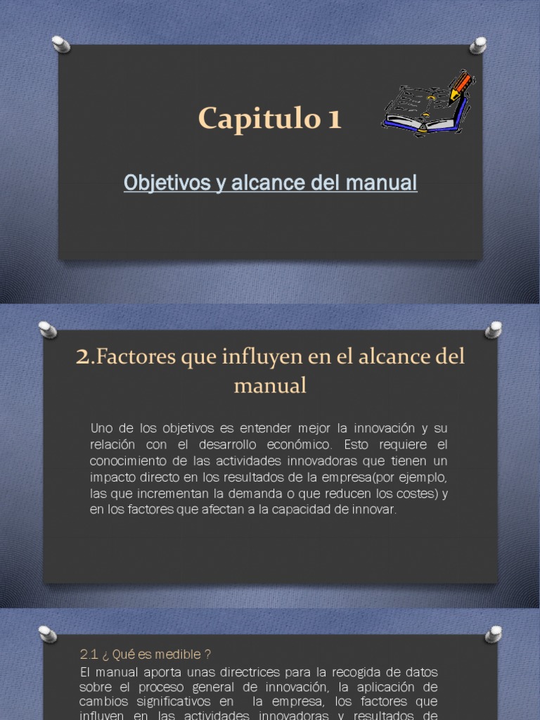 Manual De Oslo Cap 1 Y 2 Pdf Innovación Marketing