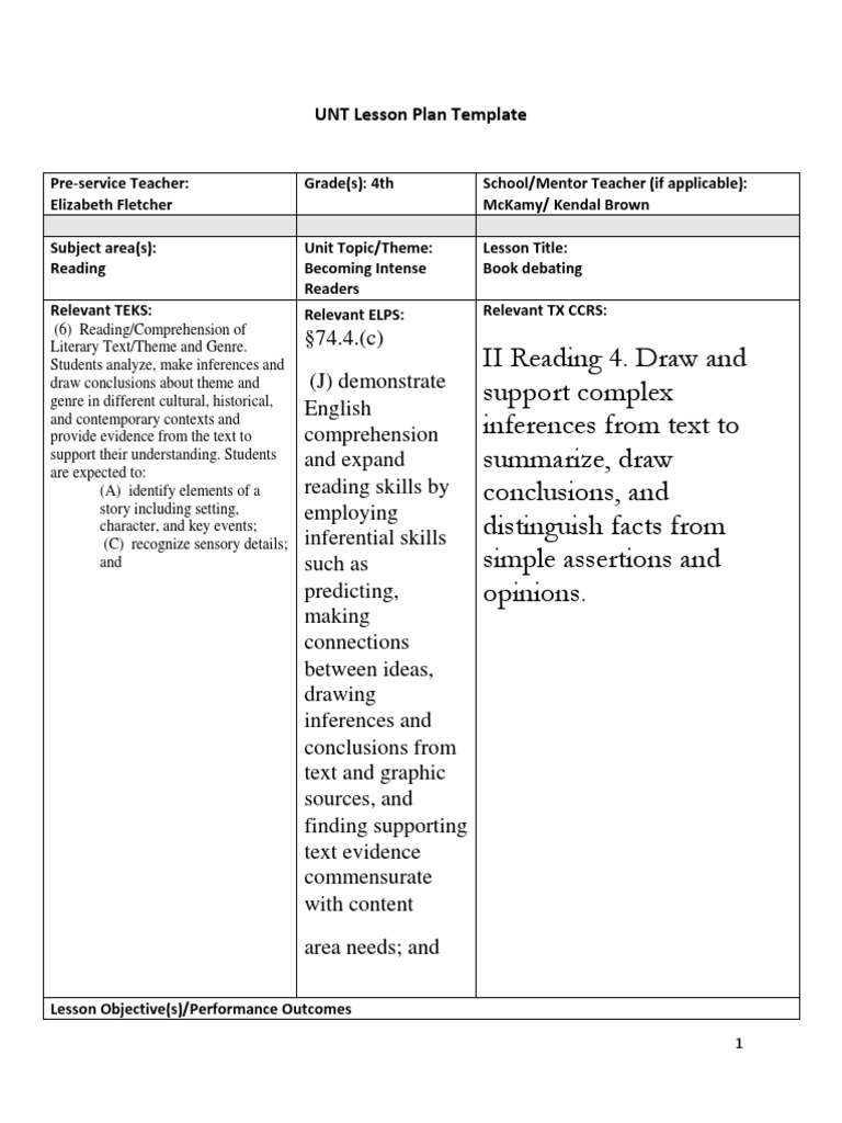 II Reading 4. Draw and Support Complex Inferences From Text To ...