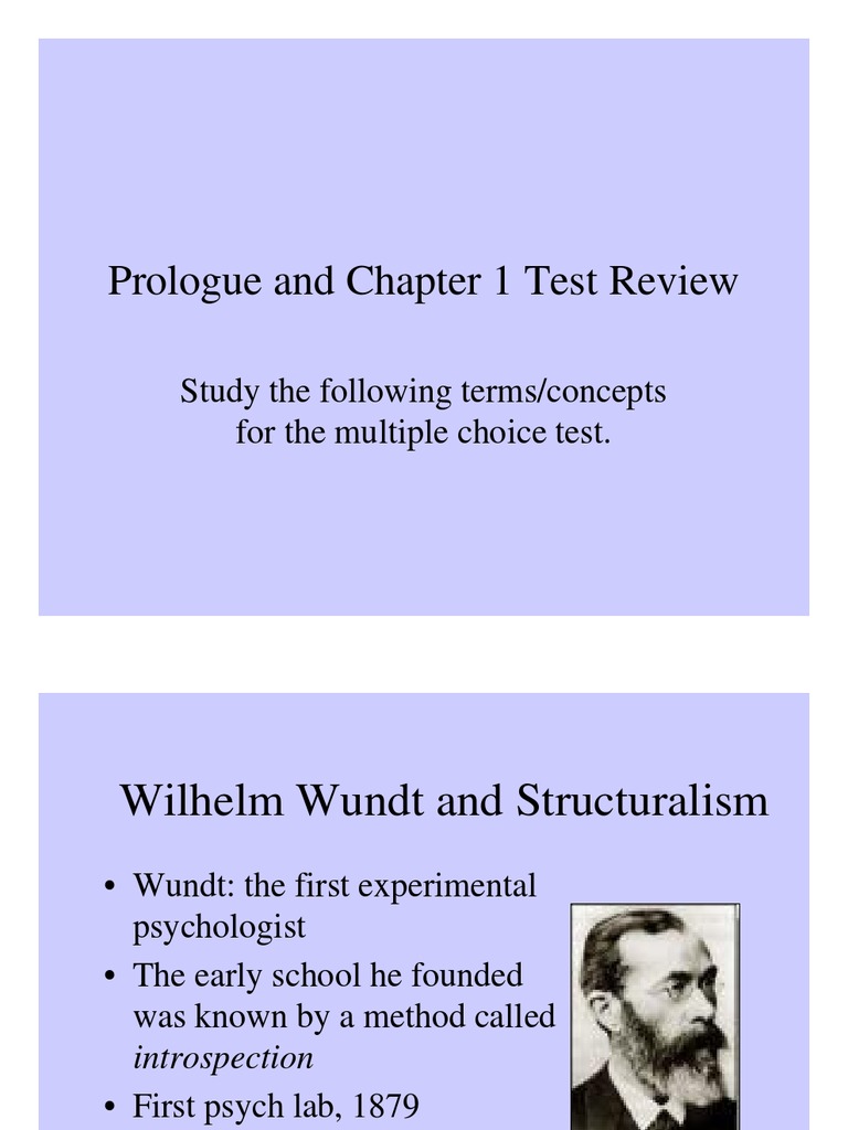 Prologue and Chapter 1 Test Review | PDF | Experiment | Correlation And ...