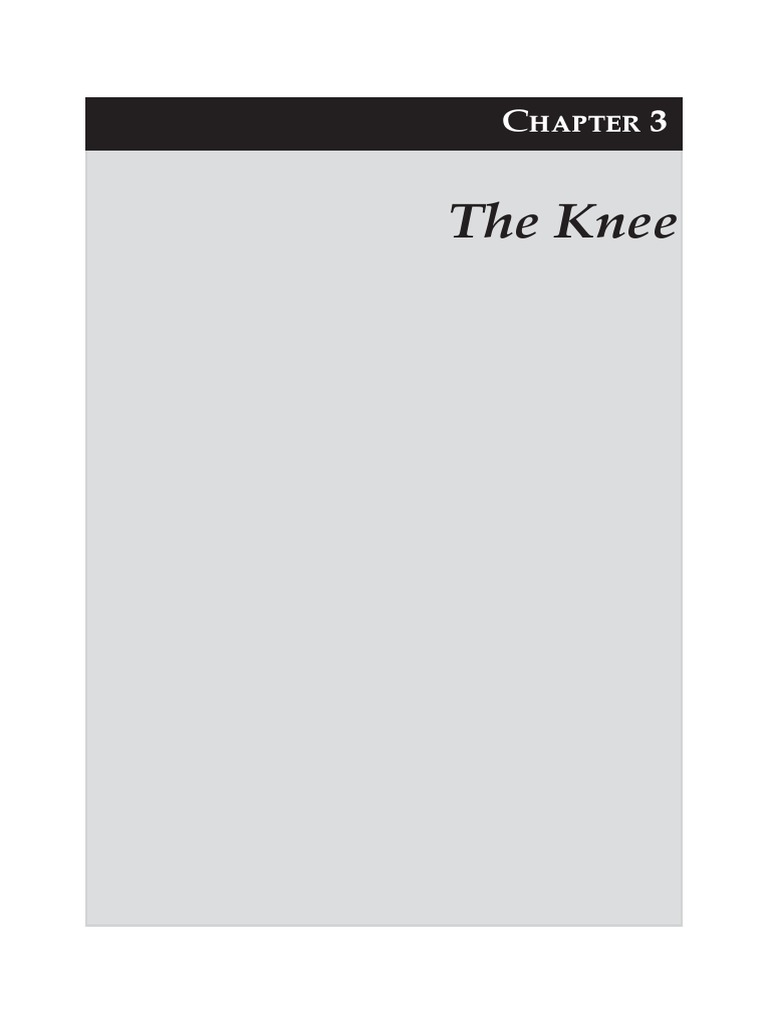 Knee Examination Pdf Knee Musculoskeletal System