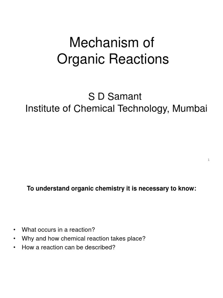 Understanding Organic Reaction Mechanisms | PDF | Molecular Orbital ...