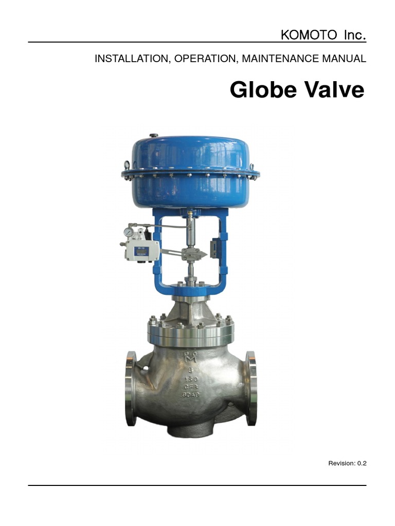 Komoto Globe Valve Manual | PDF | Valve | Pipe (Fluid Conveyance)