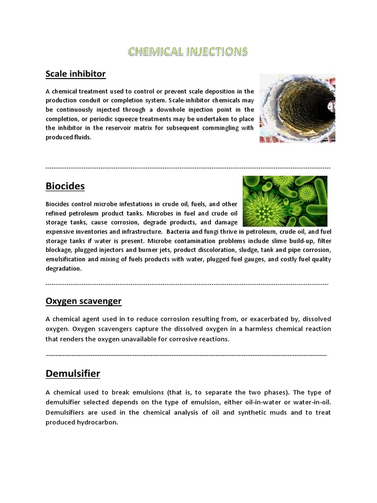 Chemical Injections | PDF