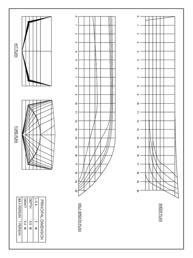 Boat Design and Lines Plan Overview | PDF