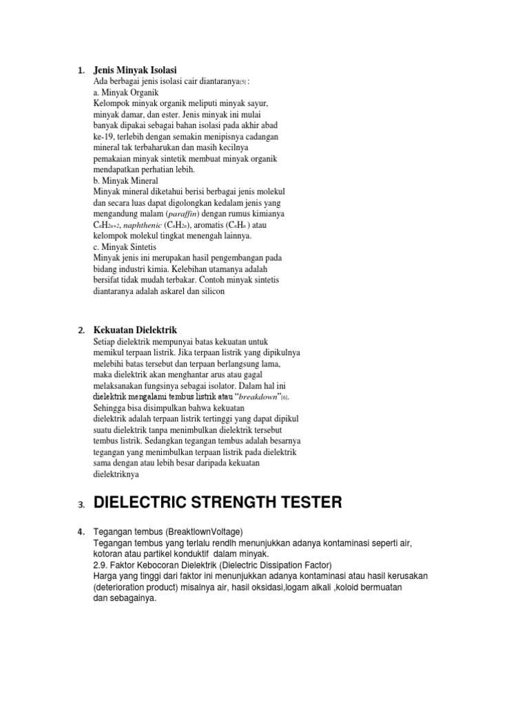 Jenis Minyak Isolasi | PDF | Teknologi & Rekayasa