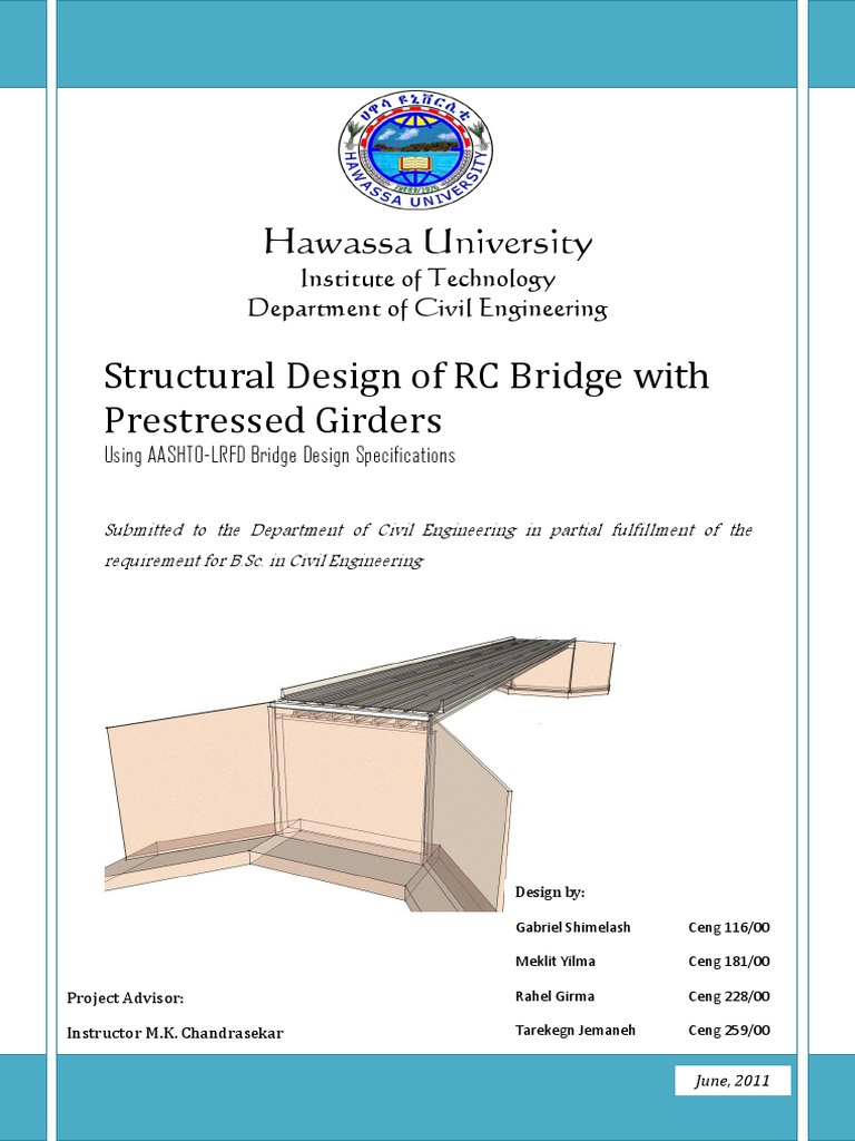 Bridge Project Final | PDF | Structural Load | Prestressed Concrete