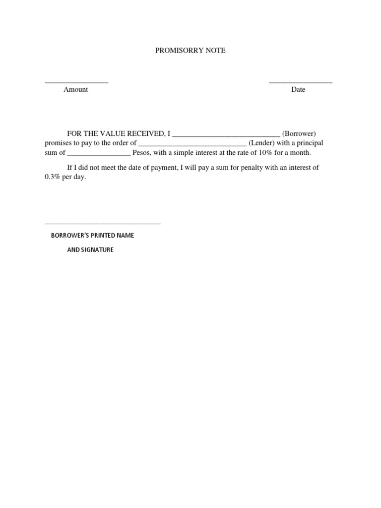 Borrower'S Printed Name and Signature | PDF