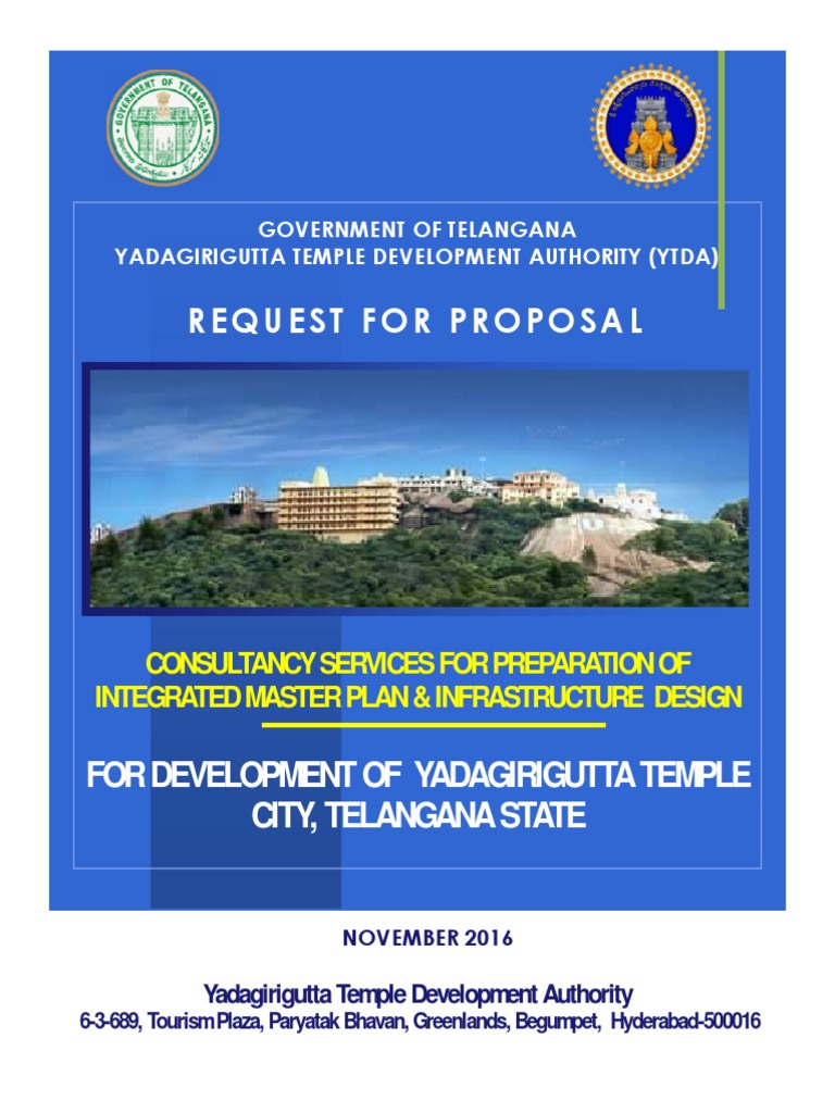 YTDA Master Plan RFP | PDF | Request For Proposal | Evaluation