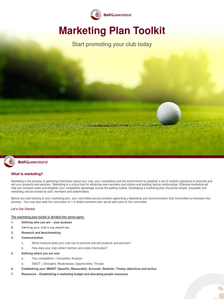 Golf Club Marketing Plan Toolkit | PDF | Swot Analysis | Social Media