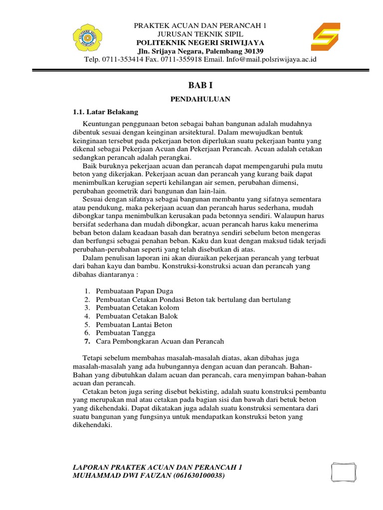 Praktek Acuan Dan Perancah 1 | PDF
