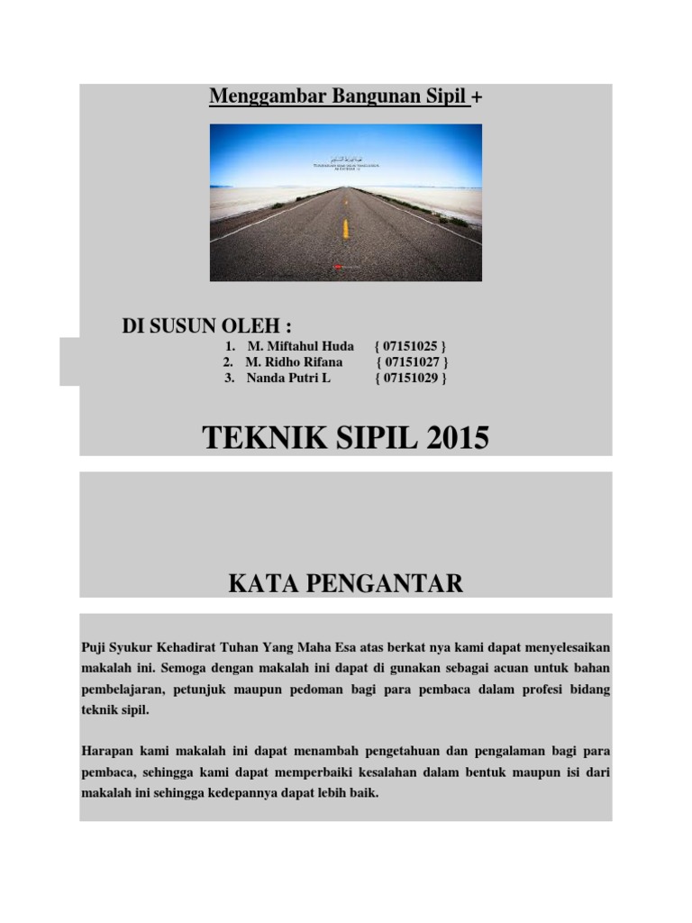 Menggambar Bangunan Sipil | PDF