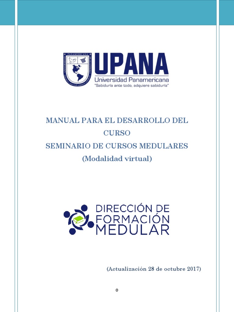 Manual para El Desarrollo Del Curso Seminario de Cursos Medulares ... Manual para El Desarrollo Del Curso Seminario de Cursos Medulares ...