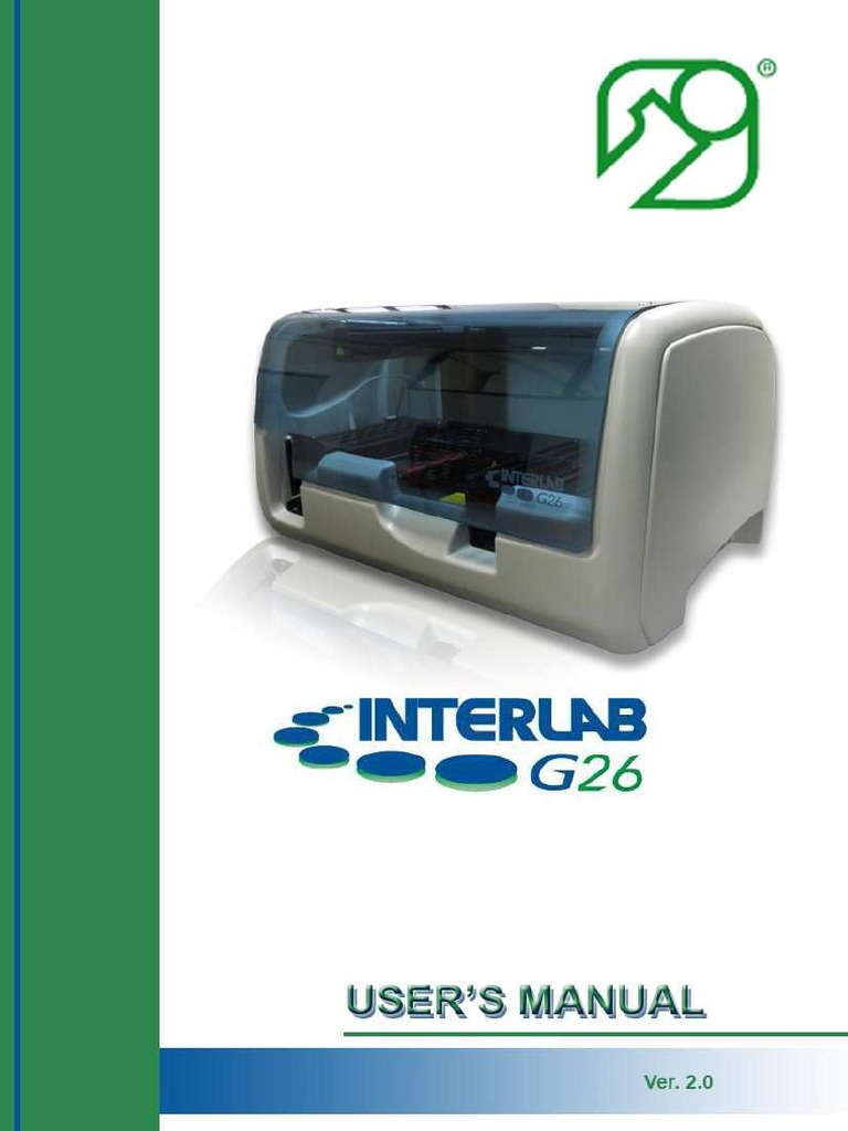 Interlab G26 User's Manual 2.0 | PDF | Gel Electrophoresis | Computing And Information Technology