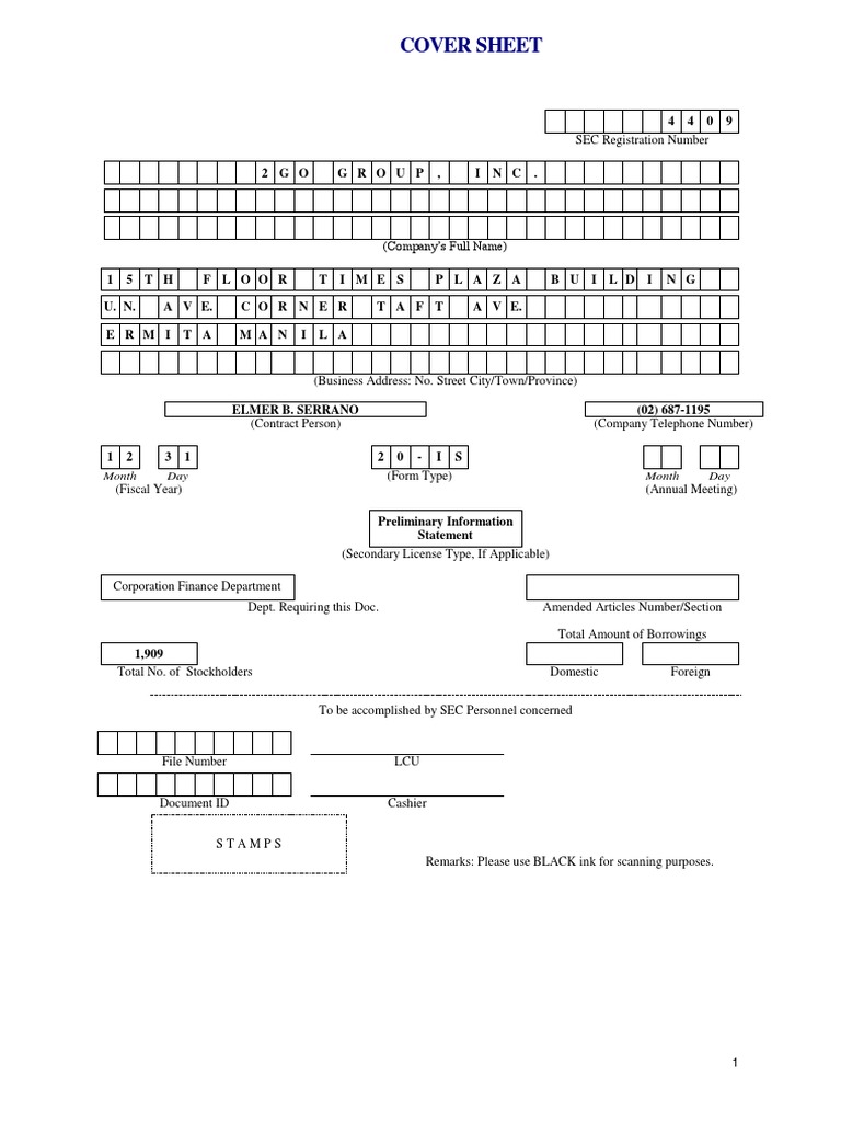 2go Pis 2017. - 55A0F PDF | PDF | Board Of Directors | Audit Committee