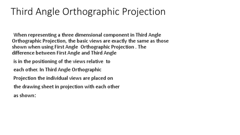 Third Angle Orthographic Projection | PDF | Geometry | Classical Geometry