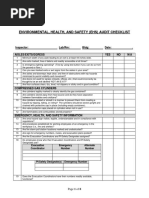 ESD Audit Checklist | PDF | Electrostatic Discharge | Audit