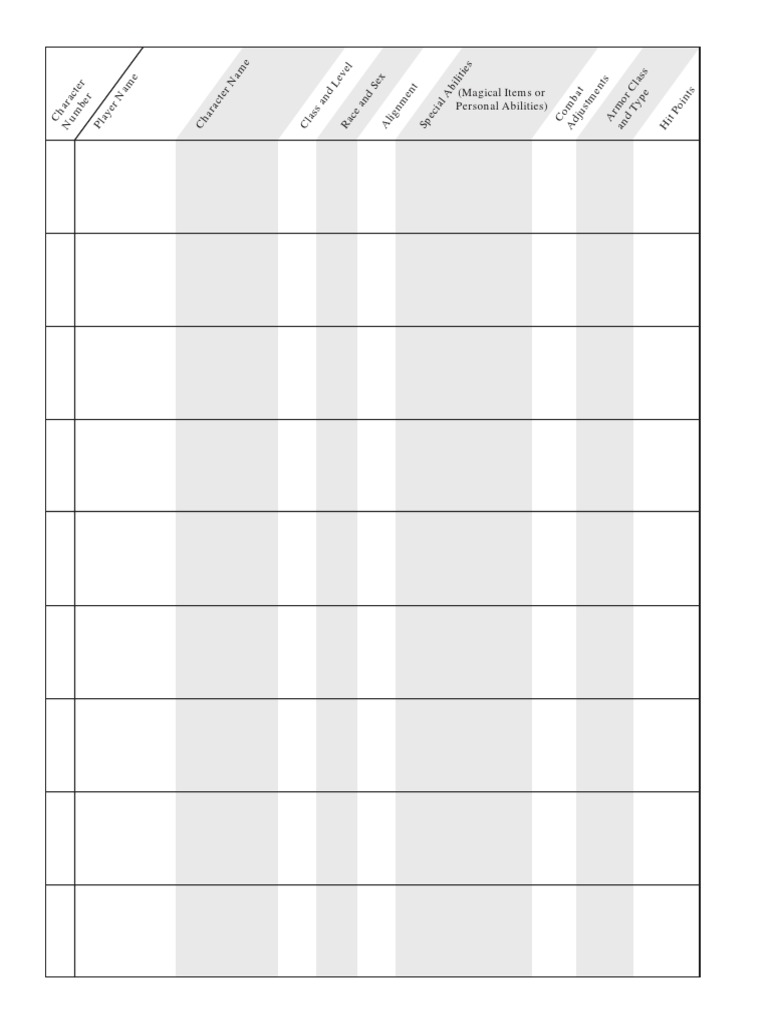 AD&D Adventure Log | PDF