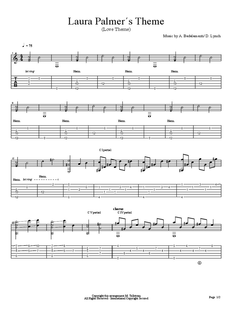 Laura Palmers Theme PDF | PDF