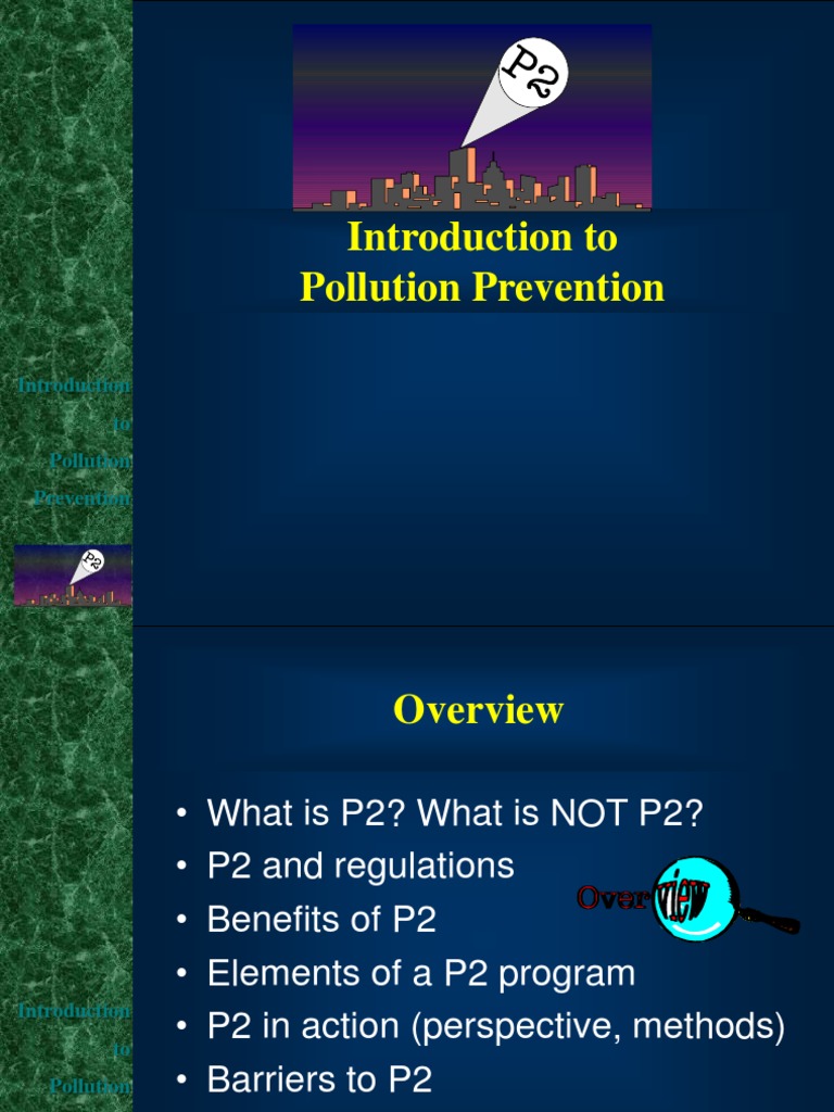 Pollution Prevention: Key Concepts & Benefits | PDF | Waste Management ...